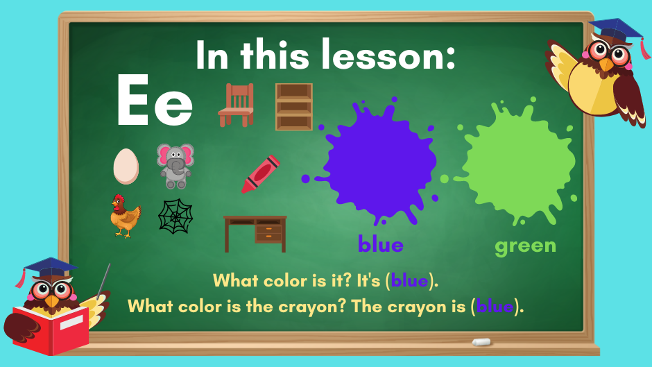 ESLedb FREE Online ESL Curriculum - LEVEL 1, UNIT 2, Lesson 6: (Colors ...