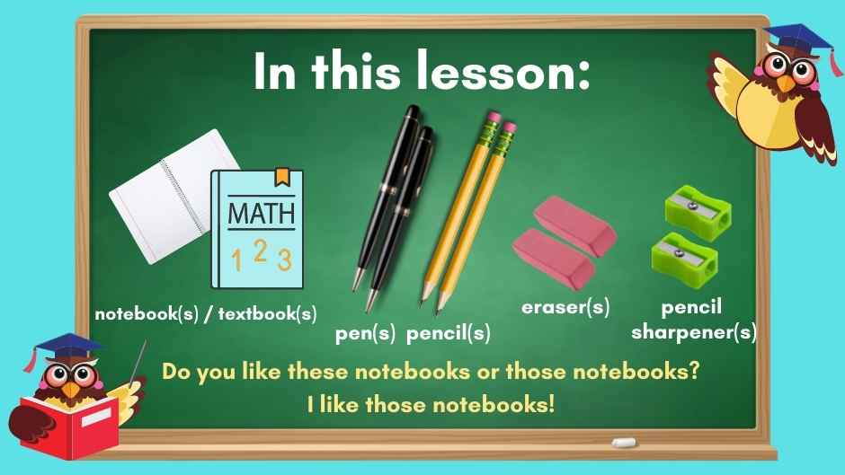 ESLedb FREE Online ESL Curriculum - LEVEL 1, UNIT 9, Lesson 1 (School ...